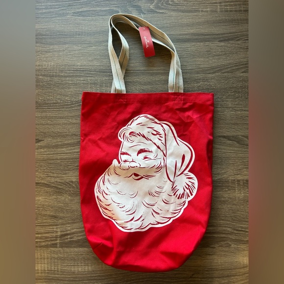 Hallmark | Bags | 22 Hallmark Vip Santa Claus Canvas Tote Bag New ...